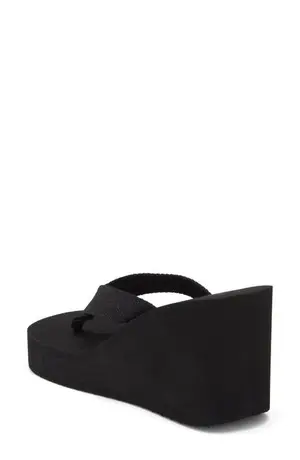 Jeffrey Campbell Astria Platform Wedge Sandal - Black