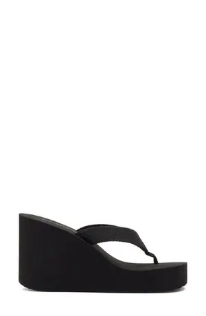 Jeffrey Campbell Astria Platform Wedge Sandal - Black