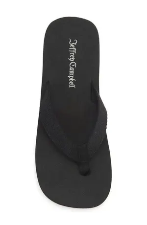Jeffrey Campbell Astria Platform Wedge Sandal - Black