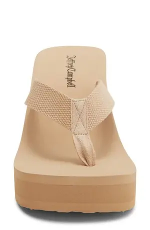 Jeffrey Campbell Astria Platform Wedge Sandal - Natural