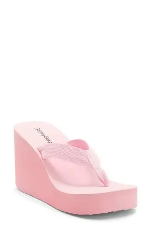 Jeffrey Campbell Astria Platform Wedge Sandal - Pink
