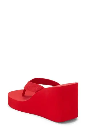 Jeffrey Campbell Astria Platform Wedge Sandal - Red