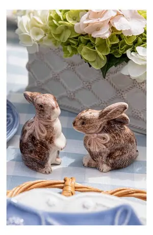 JULISKA Clever Creatures Bunny Salt & Pepper Shakers Set