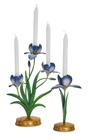 JULISKA Meadow Walk Iris 15-inch Centerpiece