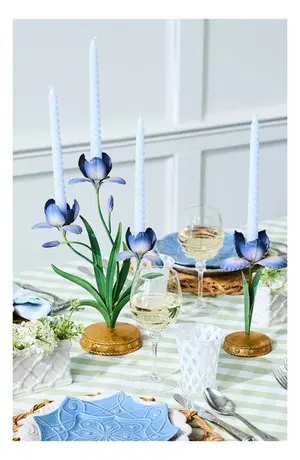 JULISKA Meadow Walk Iris 15-inch Centerpiece