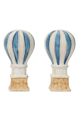 JULISKA L'amour Toujours Hot Air Balloon Salt & Pepper Shakers - Chambray