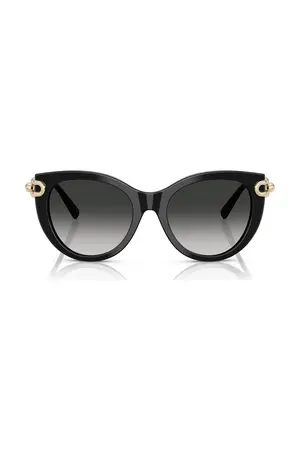 TIFFANY SUNGLASS HUT Butterfly Sunglasses With Gauge Link Temples