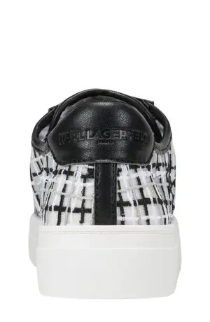 Karl Lagerfeld Paris Logo Lace Up Sneakers