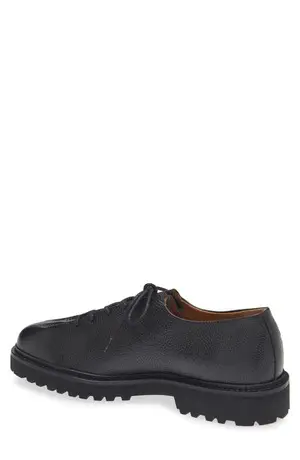 JACQUES SOLOVIERE Edouard Lug Sole Wholecut Shoe - Black