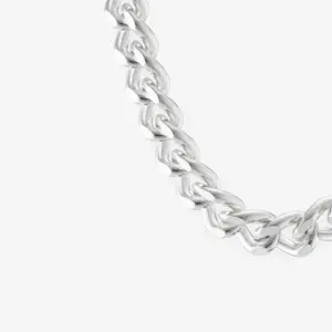 7879 Wide Filed Curb Chain Necklace