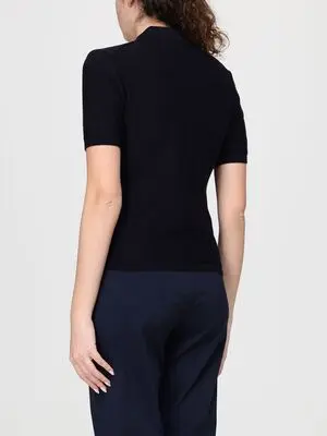 Max Mara Cotton Knit Polo Shirt - Blue