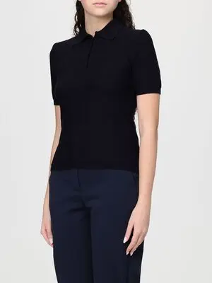 Max Mara Cotton Knit Polo Shirt - Blue
