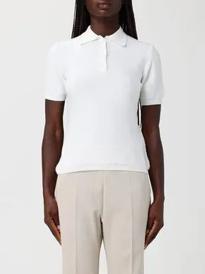 Max Mara Cotton Knit Polo Shirt - White