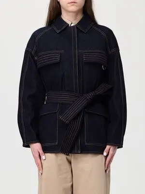 Max Mara Belted Safari Jacket - Blue