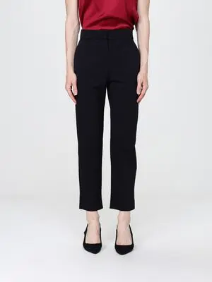 Max Mara Cropped Crepe Trousers - Black