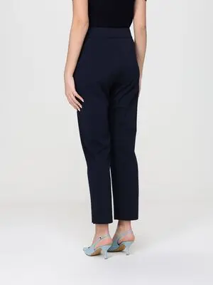 Max Mara Cropped Crepe Trousers - Blue