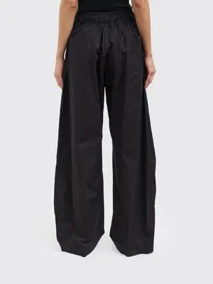 THELATEST Wide Leg Stretch Cotton Trousers - Black