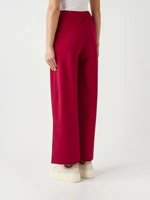 Max Mara Lagoraio Stretch Jersey Trousers - Ruby