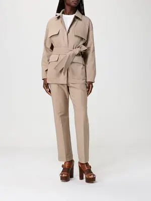 Max Mara Cotton Trousers - Beige