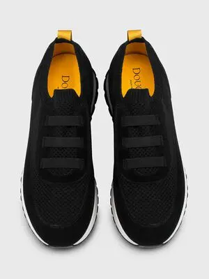 DOUCAL'S Technical Fabric And Suede Sneakers