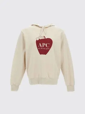A.p.c. Cotton Hoodie With Logo