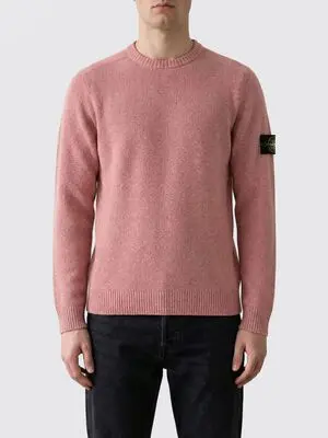 Stone Island Stone Island Cotton Crew Neck Sweater Pink