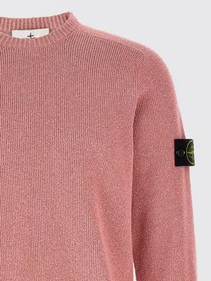 Stone Island Cotton Crew Neck Sweater - Pink