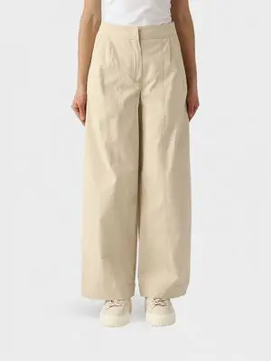 Max Mara Strenna Wide Leg Stretch Cotton Trousers