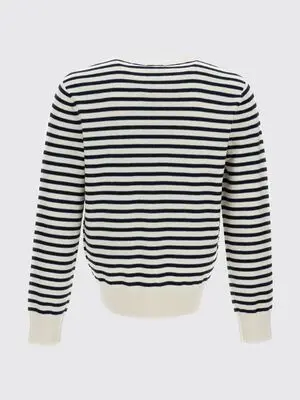 A.p.c. Striped Cotton And Cashmere Blend Crewneck Jumper