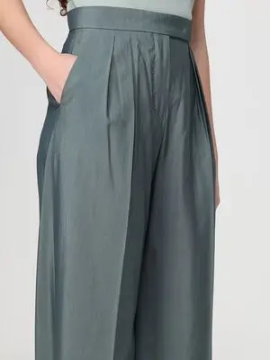 Max Mara Wide-leg Wool Blend Trousers - Green