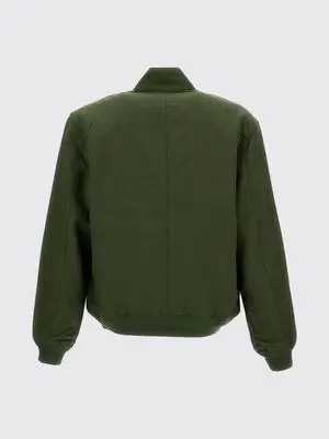 Polo Ralph Lauren Linen Bomber Jacket With Logo - Green