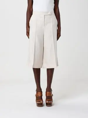Max Mara Wide-leg Shorts - Cream