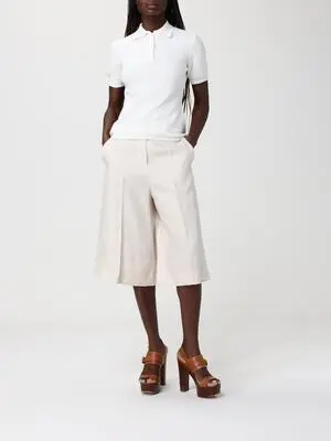 Max Mara Wide-leg Shorts - Cream