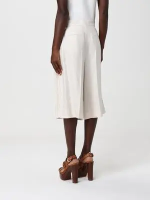Max Mara Wide-leg Shorts - Cream