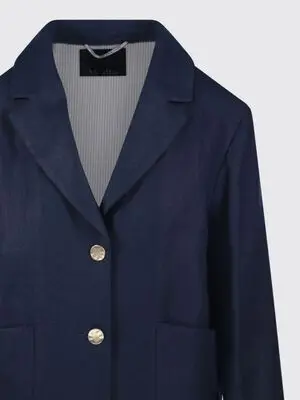 Max Mara Single-breasted Linen Blazer - Blue