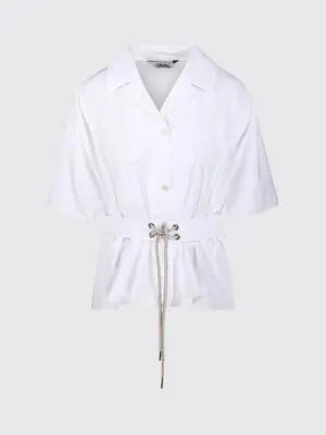 Max Mara Cotton Shirt With Drawstring Waist