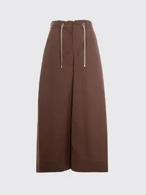 Max Mara Cotton Cropped Trousers - Brown