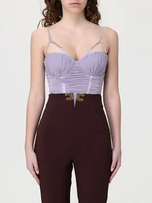 Elisabetta Franchi Ruched Top - Lilac