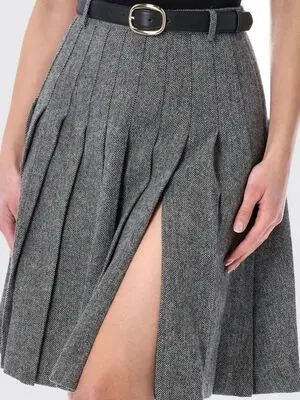 SELF-PORTRAIT Pleated Midi Skirt