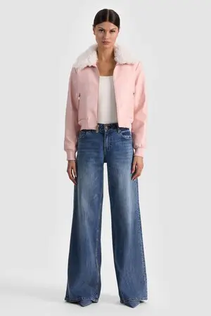 Alice + Olivia Willard Vegan Bomber