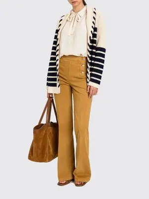 TWINSET Cotton Knit Cardigan With Shawl Collar And Belt