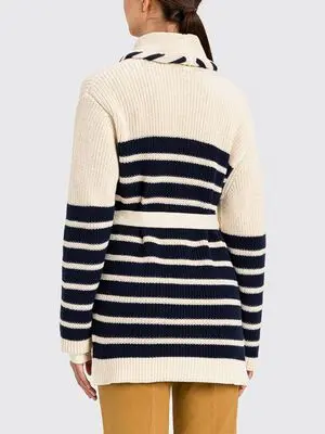 TWINSET Cotton Knit Cardigan With Shawl Collar And Belt
