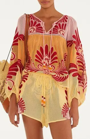 Farm Rio Arabesc Cover-up Shirt