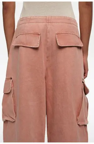 Bimba Y Lola Straight Cargo Denim Trousers