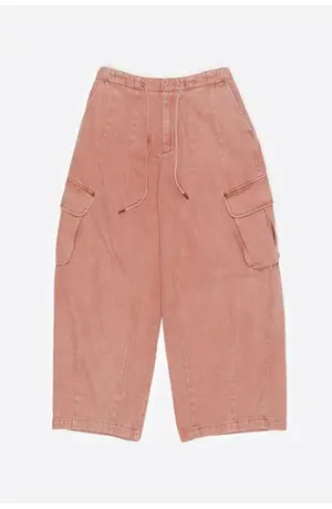 Bimba Y Lola Straight Cargo Denim Trousers