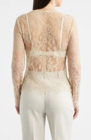 Kobi Halperin Fallon Sheer Lace Top