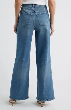 Spanx Authentic 360 High-waist Wide-leg Jeans - Wilmington Wash