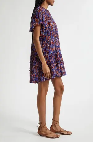 Ulla Johnson Ryla Floral Silk Shift Dress