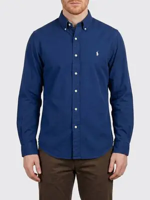 Polo Ralph Lauren Cotton Shirt With Logo - Navy