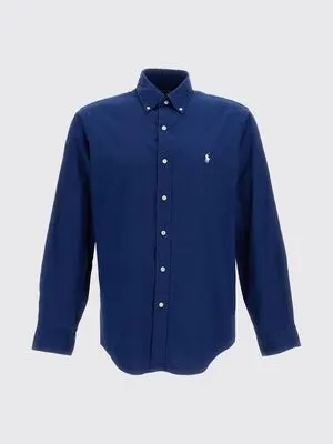 Polo Ralph Lauren Cotton Shirt With Logo - Navy